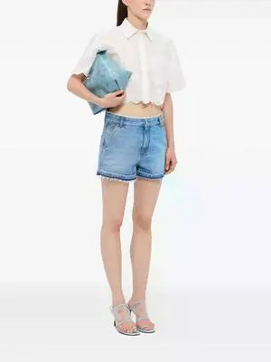 MSGM Frayed Hem Shorts