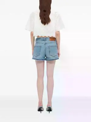 MSGM Frayed Hem Shorts