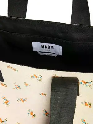MSGM Floral-pattern Tote Bag