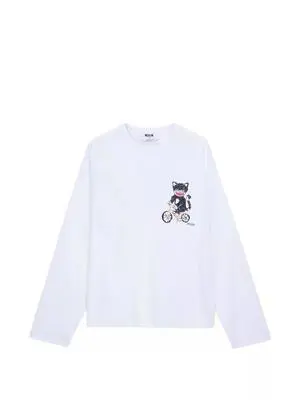 MSGM Graphic-print T-shirt - White