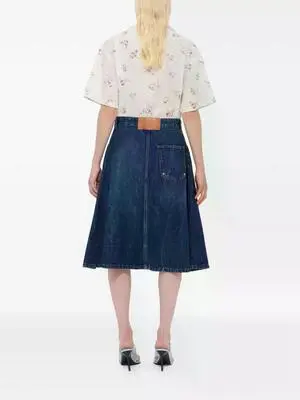 MSGM A-line Midi Skirt