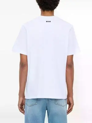 MSGM Graphic-print Crew-neck T-shirt