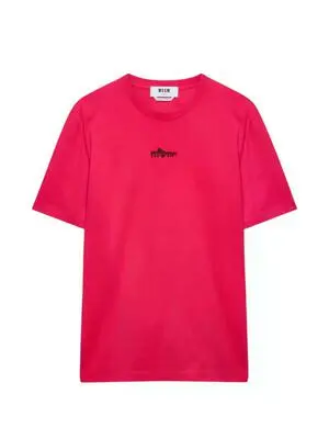 MSGM Embroidered-logo T-shirt - Pink