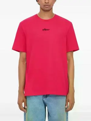 MSGM Embroidered-logo T-shirt