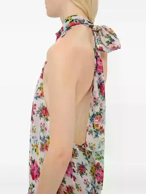 MSGM Floral-pattern Maxi Dress