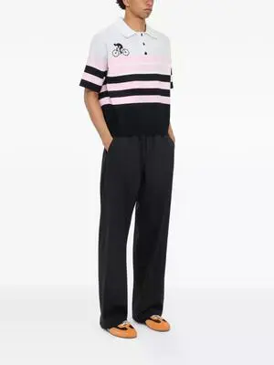MSGM Striped Polo Shirt