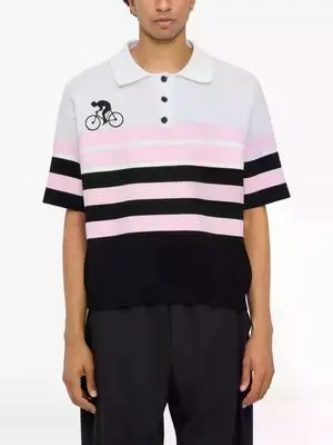 MSGM Striped Polo Shirt