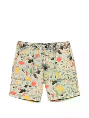 Paul Smith Flora-print Shorts - Neutrals
