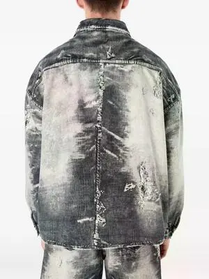 Camper Distressed Denim Shirt - Grey