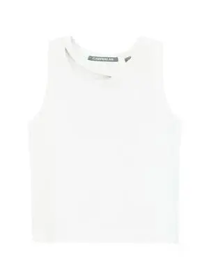 Camper Cutout Ribbed Tank Top - Neutrals