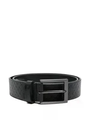 Karl Lagerfeld Leather Belt - Black