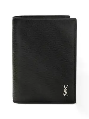 Saint Laurent Logo-plaque Leather Wallet