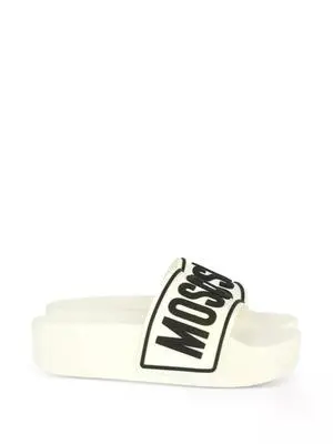Moschino Logo Slide Sandals