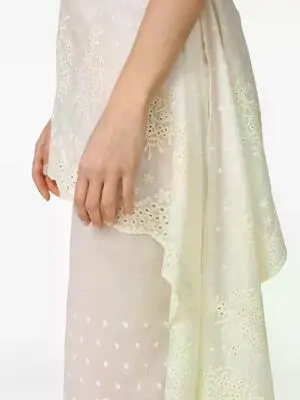 PNK Embroidered Detail Midi Skirt