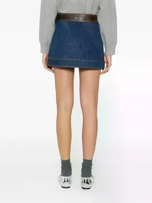 Sandro Denim Mini Skirt - Blue