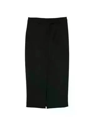 PNK Front-split Skirt - Black
