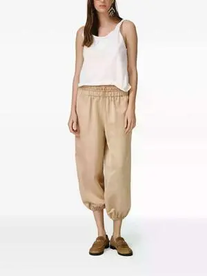 PNK Elasticated-waist Trousers - Neutrals