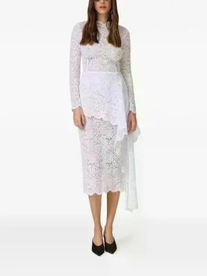 PNK Lace-construction Midi Dress