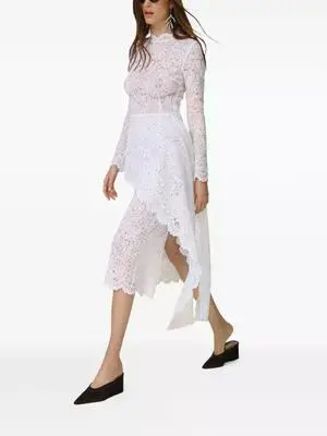 PNK Lace-construction Midi Dress