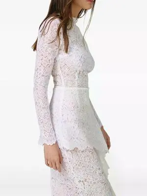 PNK Lace-construction Midi Dress