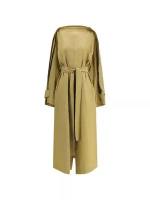 PETAR PETROV Belted Trench Coat Dress - Green