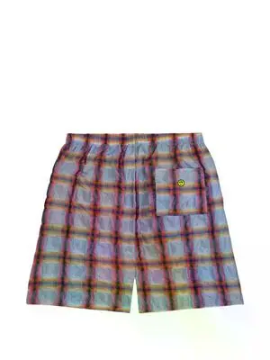 BARROW Checked Patch Shorts