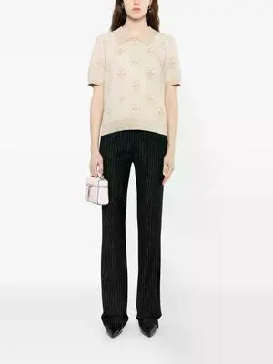 Tory Burch Monogram Jacquard Top