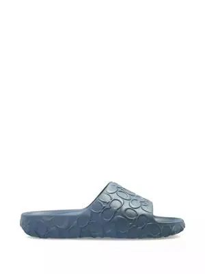 COACH Bay Embossed Slides - Blue