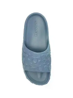 COACH Bay Embossed Slides