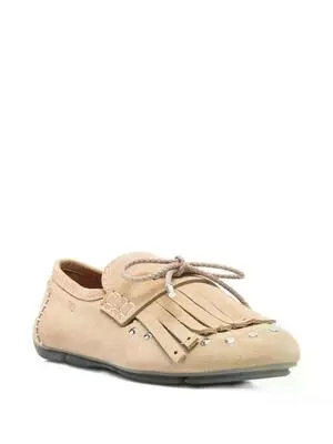 WALES BONNER Montego Tie-detail Loafers - Neutrals