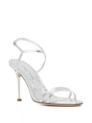 Manolo Blahnik 70mm Leather Sandals