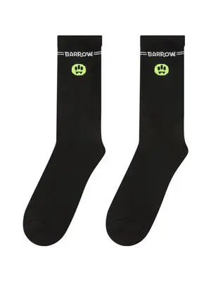 BARROW Logo-graphic Socks - White
