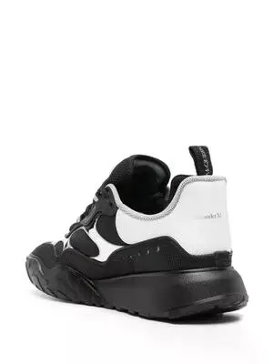 Alexander McQueen Lace-up Panelled Sneakers - Black