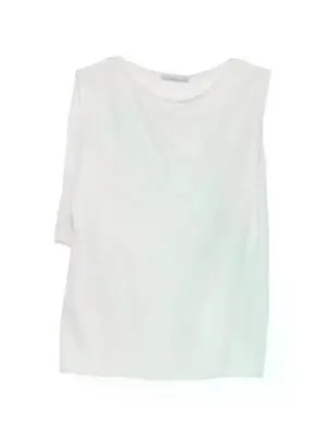 Dusan Draped-detail Blouse - White