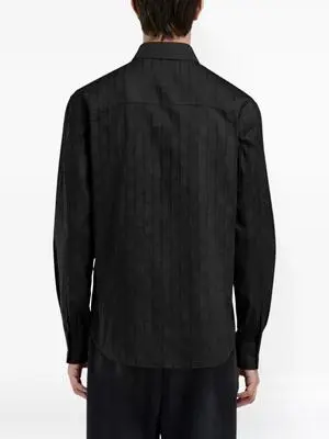 FERRAGAMO Monogram Sport Shirt - Black