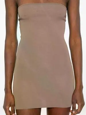 ENTIRE STUDIOS Bandeau Mini Dress - Brown