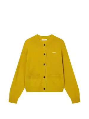 STUDIO TOMBOY Front-pocket Cardigan - Yellow