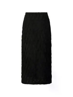 STUDIO TOMBOY Button-detailed Textured Skirt