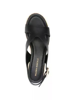 PALOMA BARCELO Hudson Platform Leather Sandals
