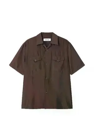 TONYWACK Buttoned Flap-pocket Shirt - Brown