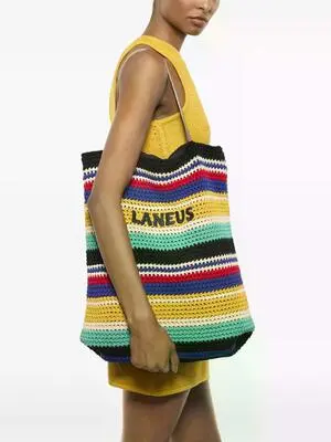 LANEUS Striped Shoulder Bag