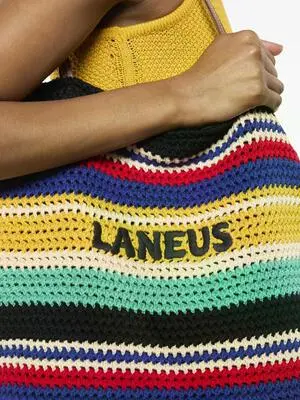 LANEUS Striped Shoulder Bag