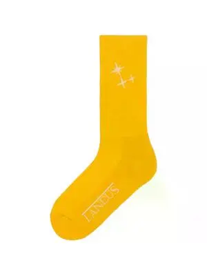LANEUS Star-embellished Socks - Yellow