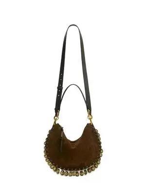 Isabel Marant Oskan Soft Half-moon Medallions-pendents Shoulder Bag - Brown