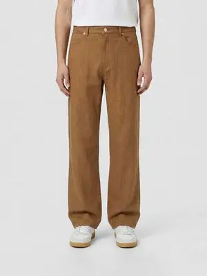 A.p.c. Cotton Denim Straight Jeans - Brown