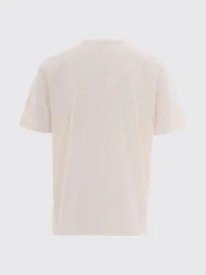 Maison Kitsuné Cotton T-shirt With Mini Logo - Beige