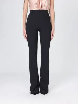 Elisabetta Franchi Flared High-waisted Trousers - Black