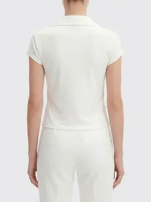 COURREGES Cropped Polo Shirt - White