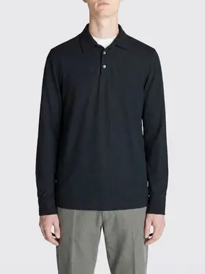 ZANONE Cotton Polo Shirt - Blue