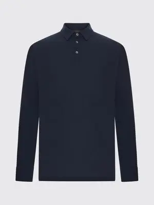 ZANONE Cotton Polo Shirt - Blue